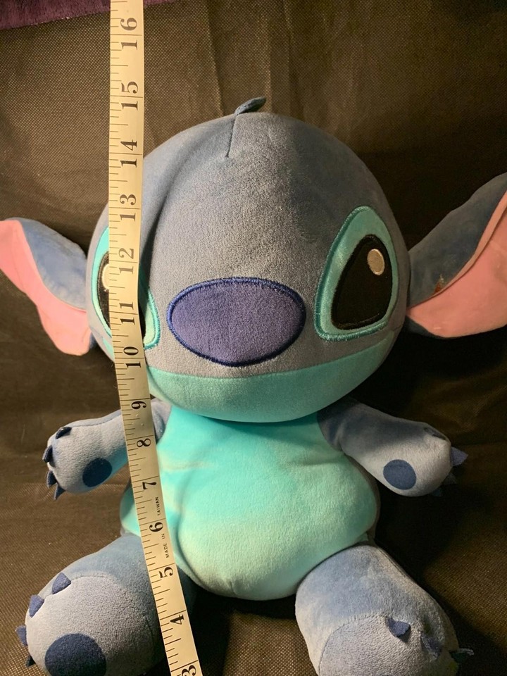 Disney Classics 14 Inch Weighted Plush Stitch Huggable Toy for Ages 3 ...