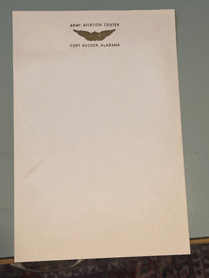 post WWII Fort Rucker AL Army Aviation Center Air Force letterhead ...