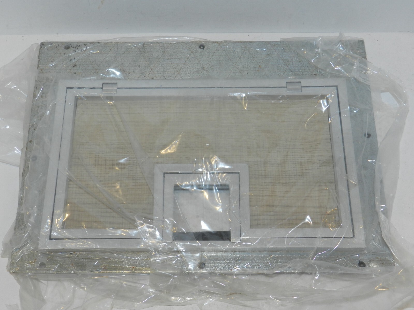 FSR FL-400-PTSLV-C Floor Box Cover No Flange Hinged Door Silver Finish ...