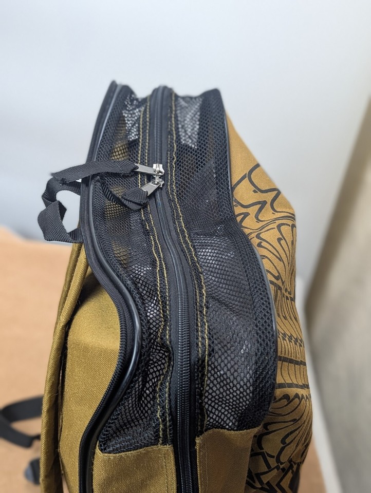 Volcom Backpack Vintage Multi Material Canvas Plastic Mesh Retro Logo ...