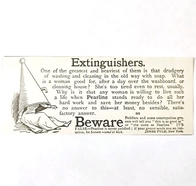 Pearline Detergent Soap 1897 Advertisement Victorian Hygiene Extinguish ...