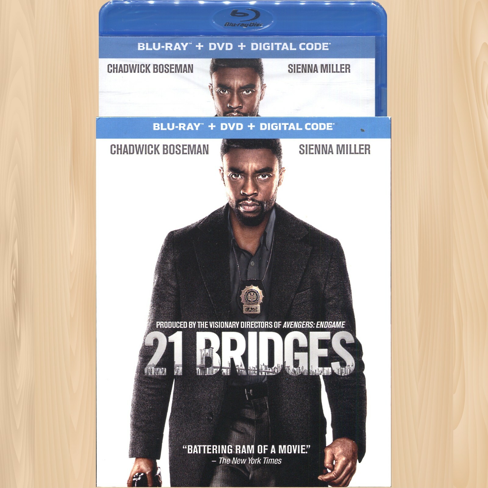 Chadwick Boseman 21 BRIDGES Blu-Ray + DVD Sienna Miller J.K. SIMMONS ...