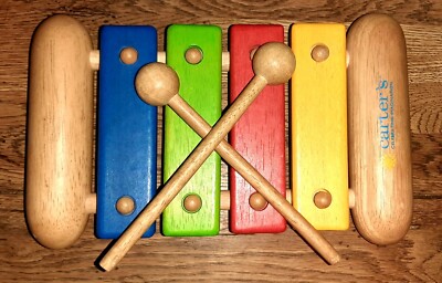 Carters Solid Wood Chunky Musical Xylophone & 2 Mallets | eBay