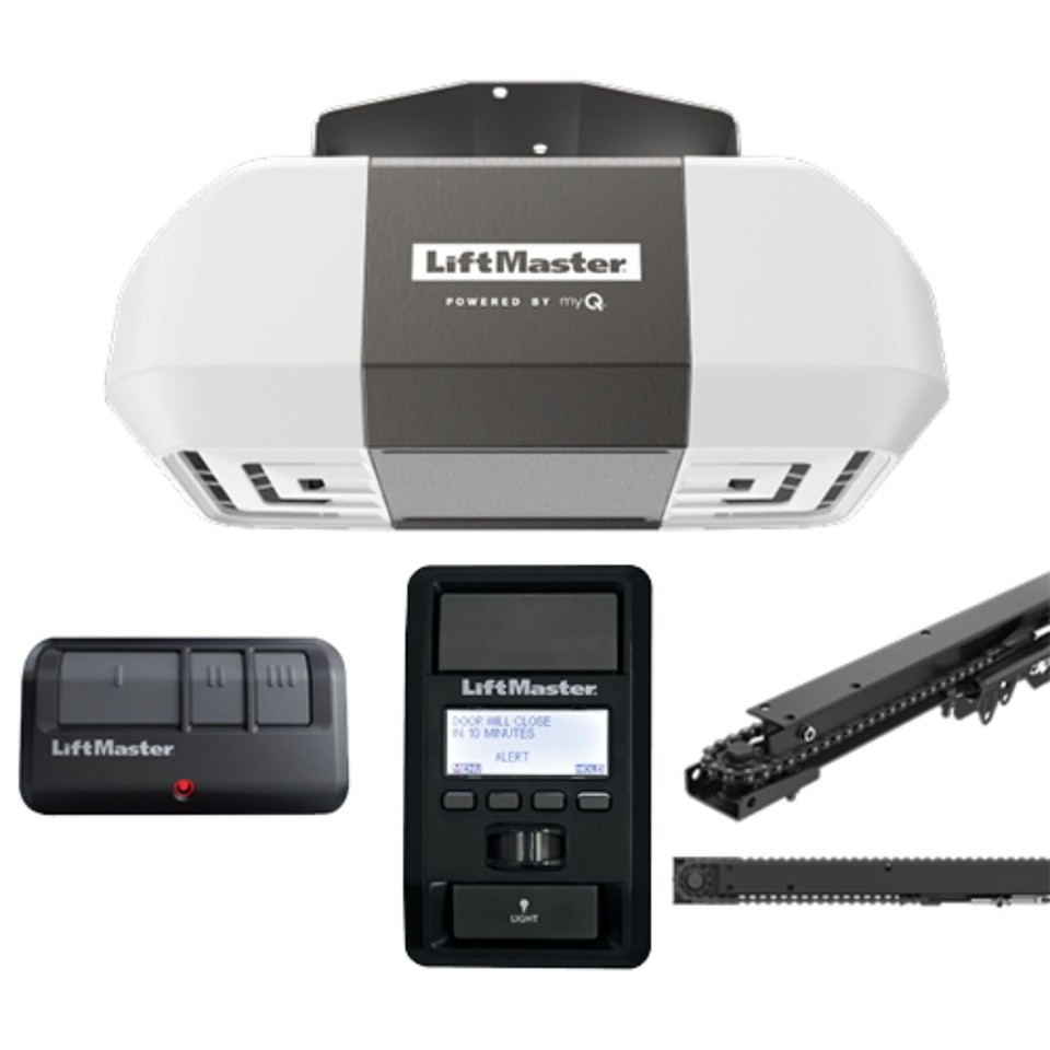 Liftmaster 85870 ¾ HP AC Chain Drive Wi-Fi Garage Door Opener WITH RAIL ...