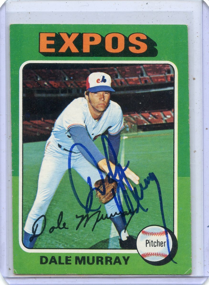 1975 TOPPS #568 DALE MURRAY AUTOGRAPH, MONTREAL EXPOS, 120620 | eBay