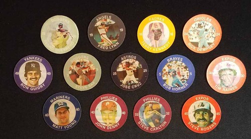 1984 7-11 Slurpee Super Star Coins Lot of 13 Raines Carlton Guidry NR ...