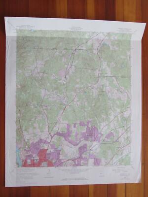 Fortson Georgia 1970 Original Vintage USGS Topo Map | eBay