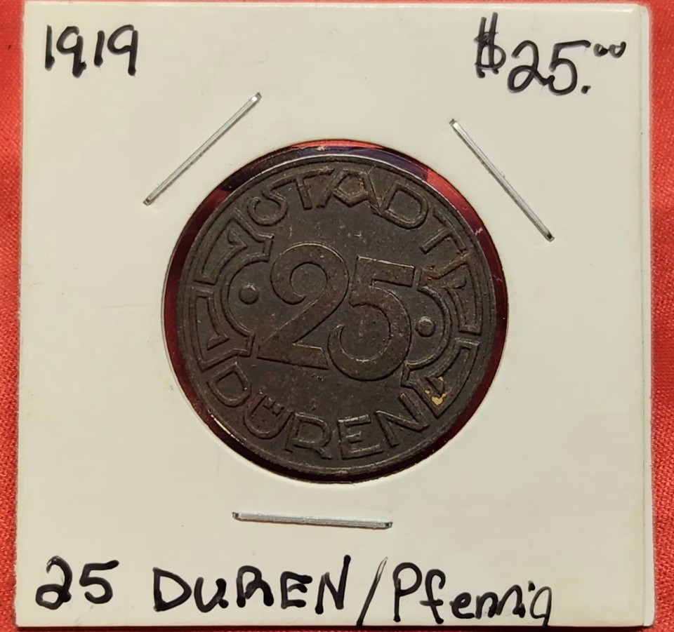 1919 Germany Duren 25 Pfennig | eBay