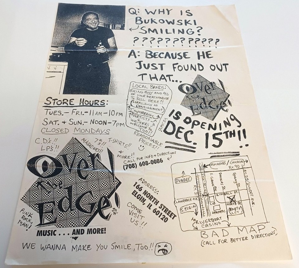 YOUR CHOICE VINTAGE BAND FLYERS LOT Metal Punk Chicago DC Show Flyer ...