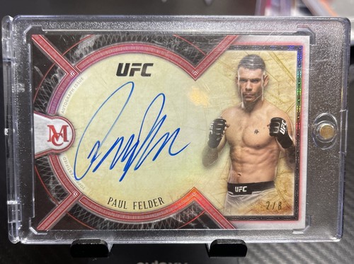 2018 UFC Topps Museum Paul Felder Red Ruby 2/8 On Card Auto | eBay