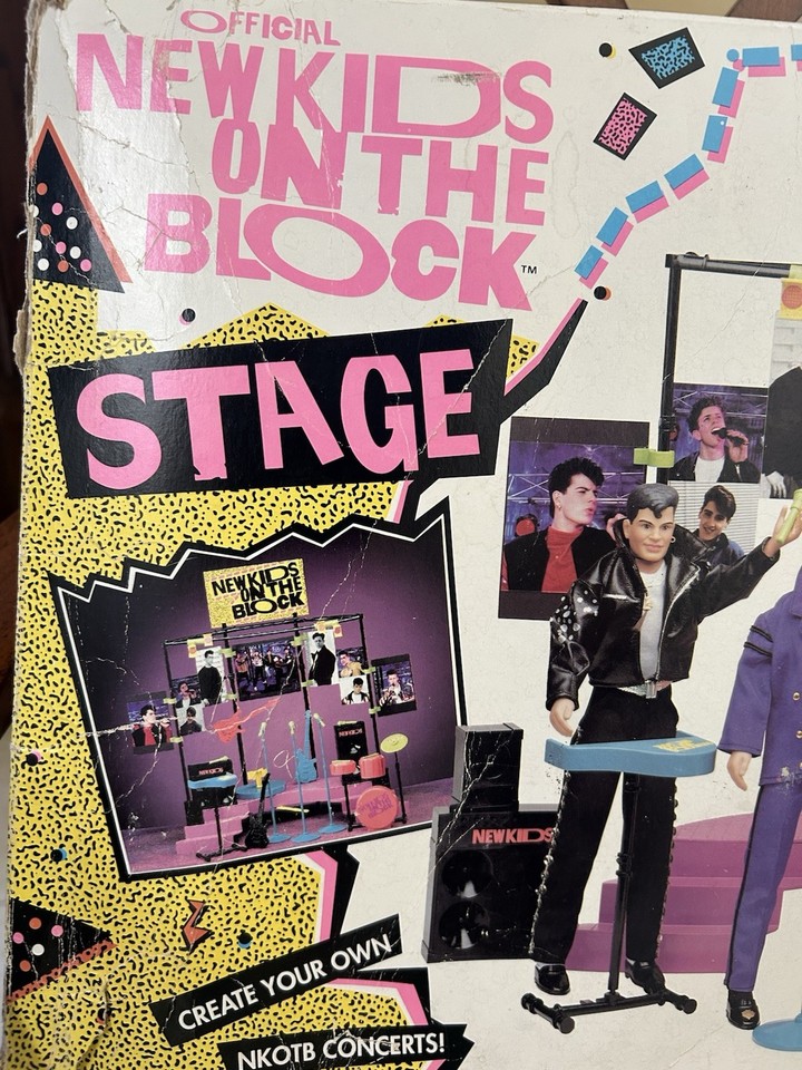 NEW KIDS ON THE BLOCK Stage in Original Box NKOTB 90% Complete w 2 ...