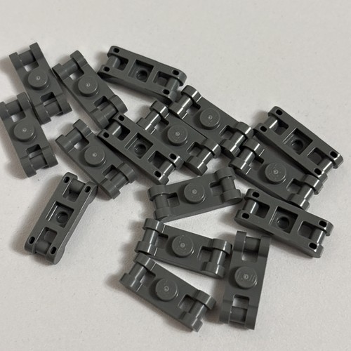 Lego 16 Dark Bluish Gray Plates Modified 1 x 1 w/ Bar Handles on Ends ...
