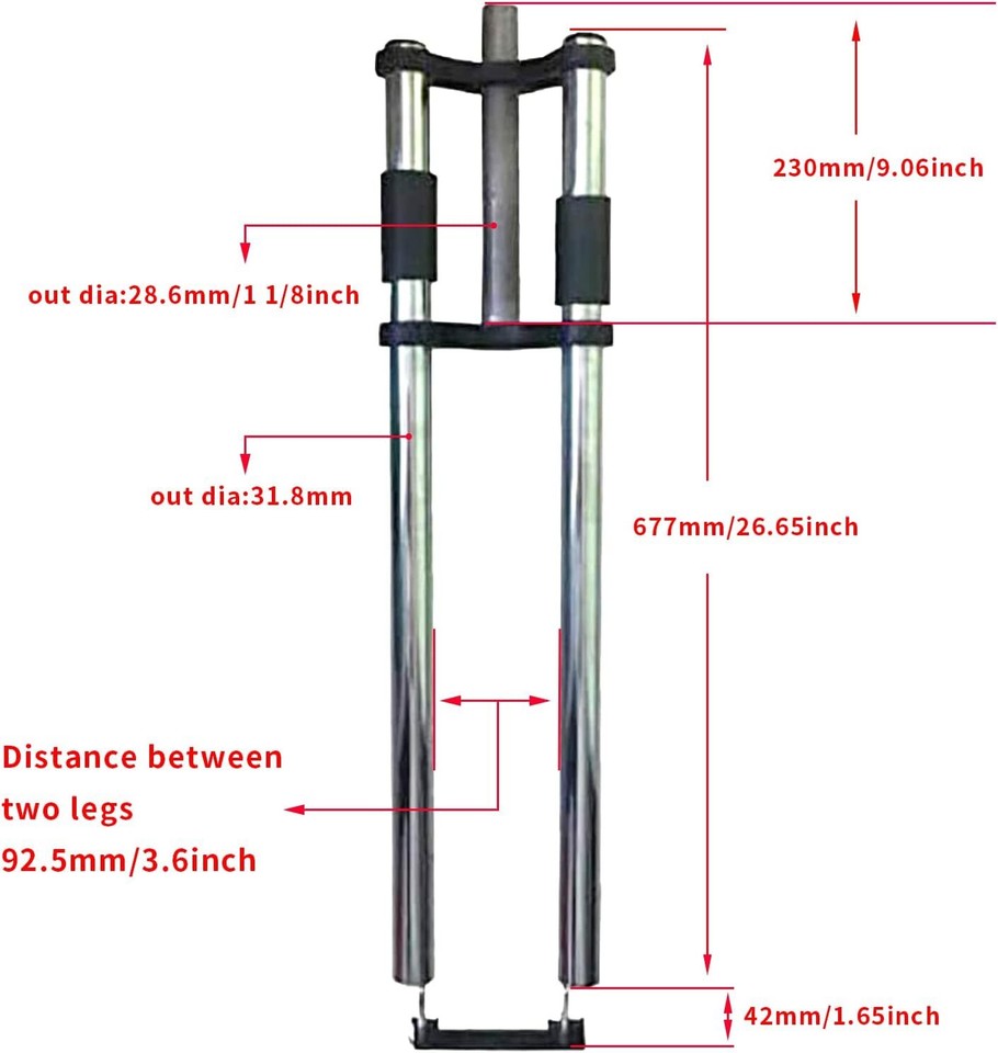 DONSP1986 26" Bicycle Fork, Triple Tree Fork, Suspension Bike Fork | eBay