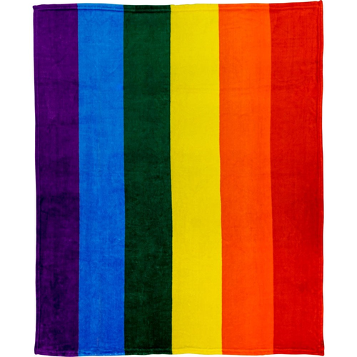 Rainbow Soft Plush 50x60in Blanket LGBTQ Pride Warm Cozy Bed Sofa Throw ...