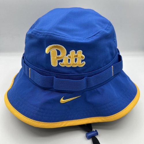 Pitt Panthers Hat Bucket Style Nike Blue Gold Apex Boonie Cap Dri Fit ...