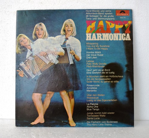 Vintage Polydor Records Stereo Happy Harmonica Horst Wende's Akkordeon ...