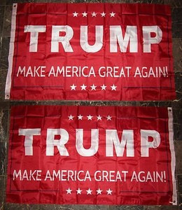 3x5 Trump Make America Great Again Red 2 Faced 2-ply DOUBLE SIDED Flag ...