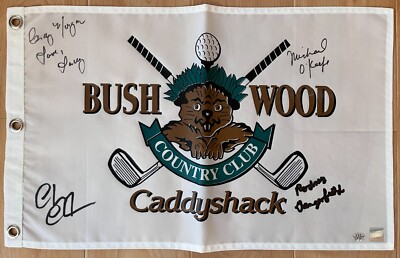Caddyshack Cast Signed Pin Flag Rodney Dangerfield, Chevy Chase, O ...