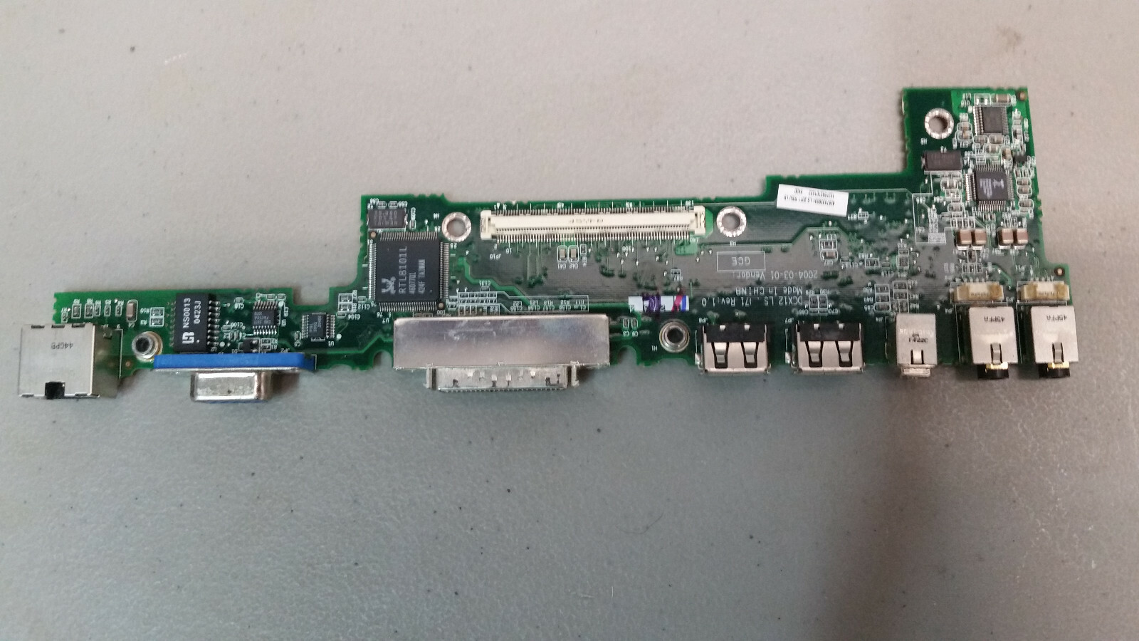 Motion Computing M1400 IO board card LS-2071 USB Video network etc | eBay