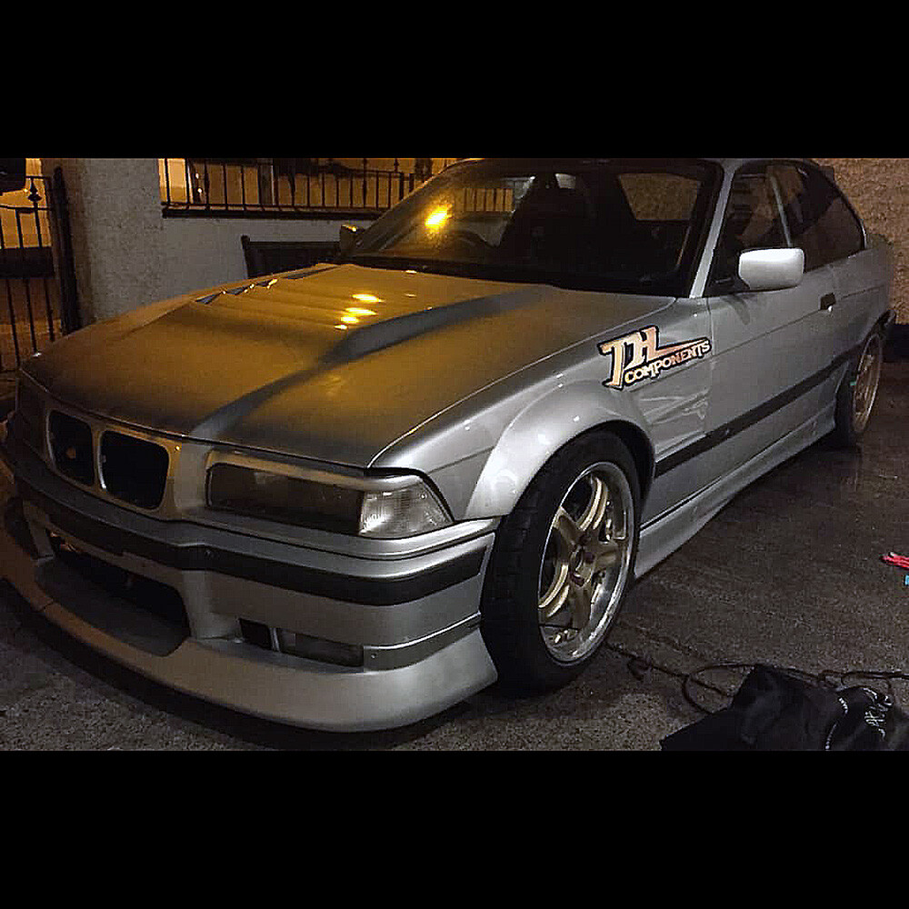 E36 BMW COUPE FIBREGLASS FRONT WINGS +50MM WIDER DRIFT DRAG TRACK | eBay UK