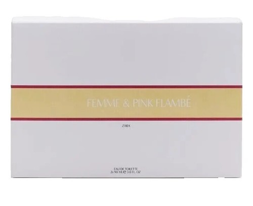 ZARA Femme & Pink Flambé Duo Set 90 ml - 3 Oz EDT Fragrance Woman ...