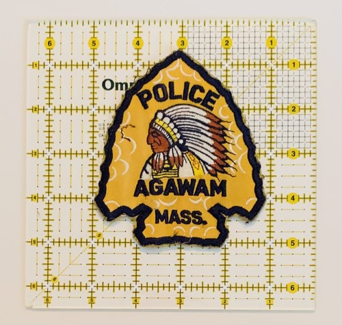 Agawam MASSACHUSETTS POLICE PATCH MA Iron On Unused | eBay