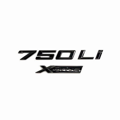for 7 Series Gloss Black Emblem 750Li+XDrive Number Letters Rear Trunk ...