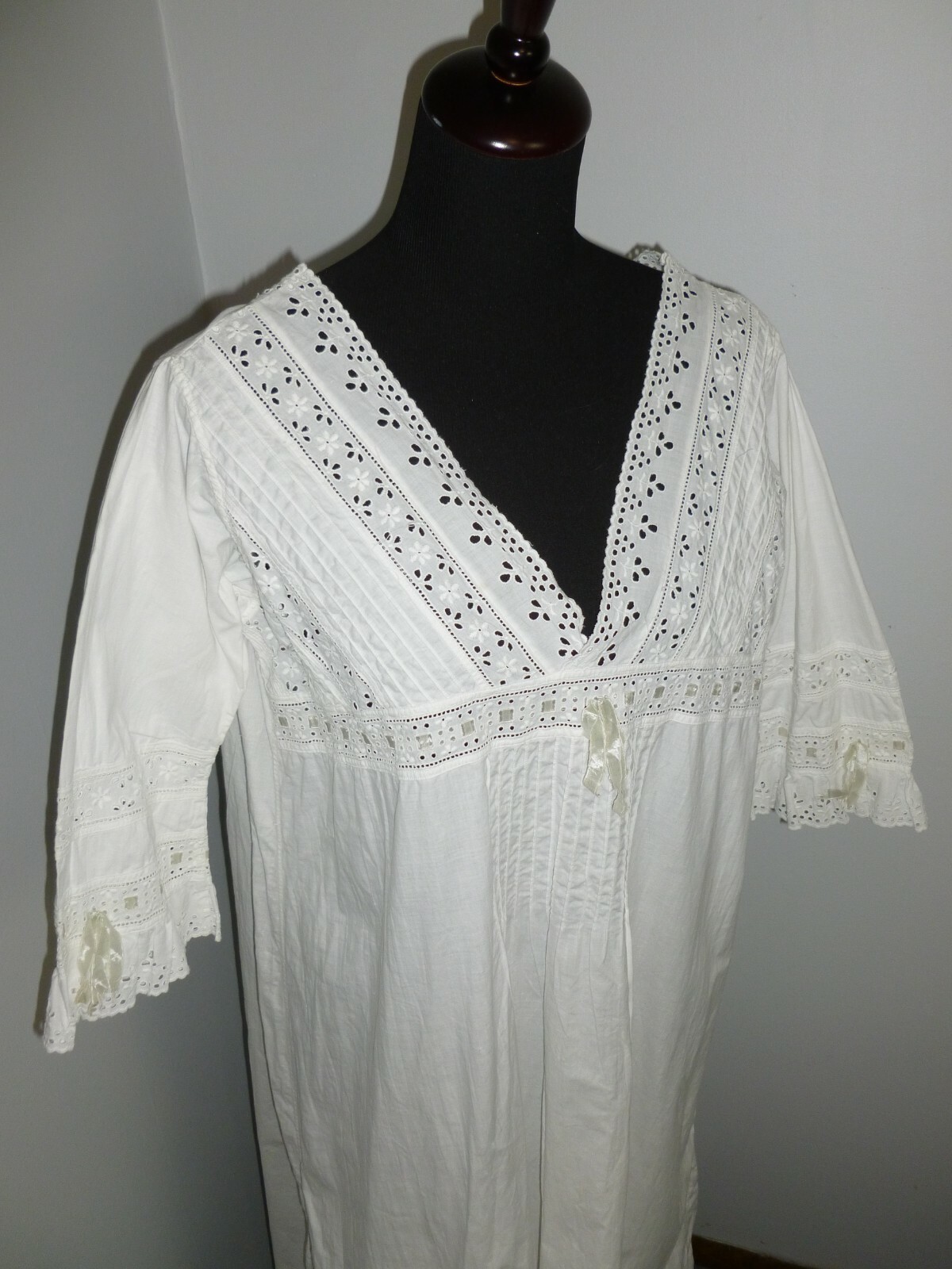 Antique Victorian Edwardian Chemise Nightgown Italian… - Gem