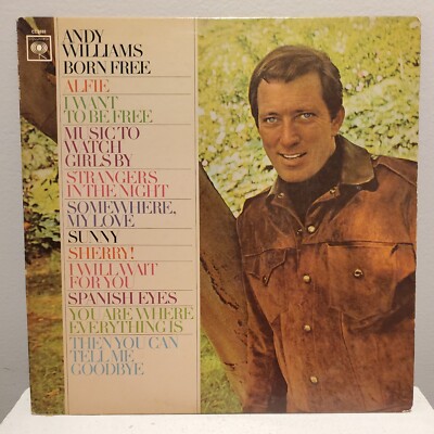 Andy Williams Born Free Columbia CS 9480 1967 1st Pressing | eBay