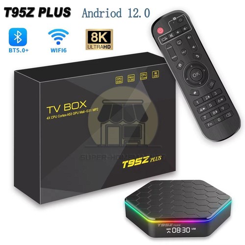 2023 Upgraded T95Z Plus Smart Android 12.0 TV Box Quad Core 6K HD ...