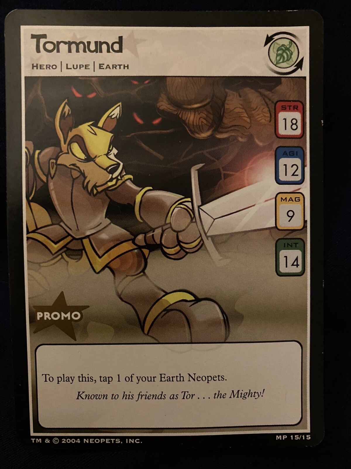 2004 PROMO Neopets TCG TORMUND Card MP 15/15 | eBay
