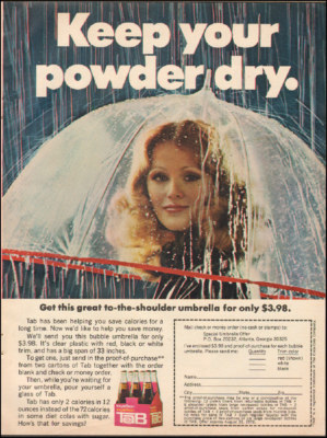 1972 Vintage ad for Tab Soda Diet drink retro Umbrella coupon bottles ...