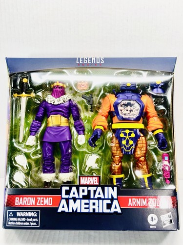 Marvel Legends 2 Pack Captain America Baron Zemo & Arnim Zola 6 ...