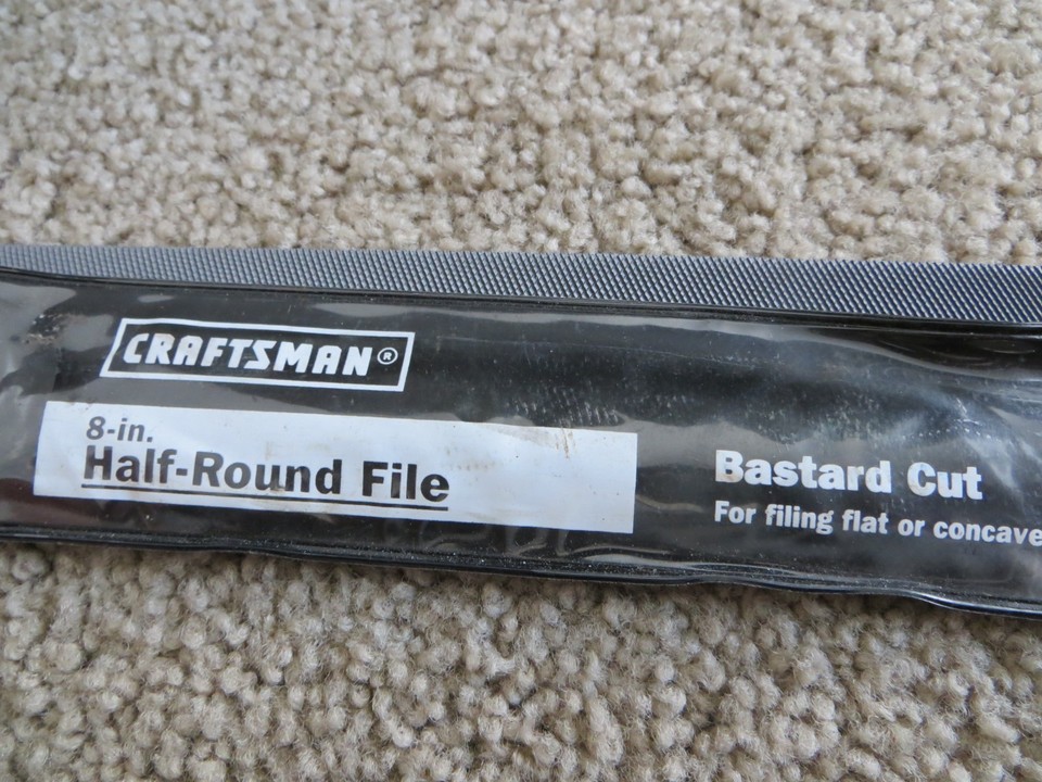 CRAFTSMAN 8” HALF ROUND BASTARD CUT FILE #931277 / 31277 MADE IN USA | eBay