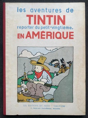 EO Tintin en Amérique - rare pirate fac-simile 1983 400 ex. num. (TTBE ...