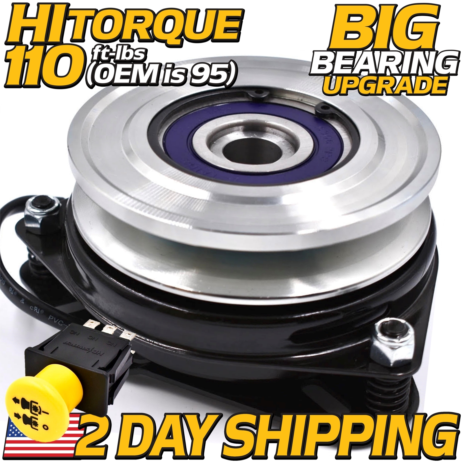 Blade Clutch & PTO Switch Fits Scag Freedom Z Series 462715 w/Bearing ...