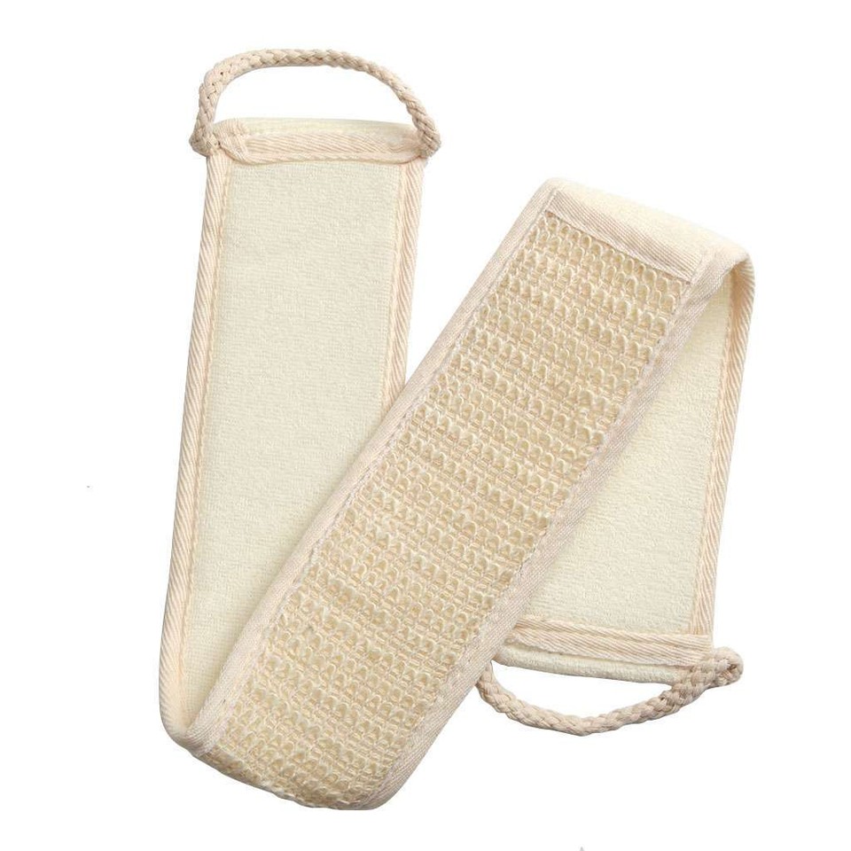Back Scrubber Bath Shower Strap Loofah Spa Skin Brush Sponge Body ...