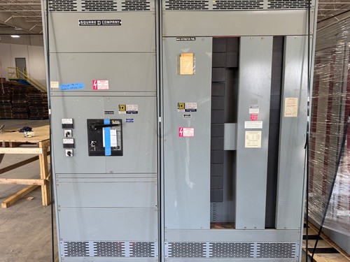 SQUARE D 1600 AMP 480v/277v PANEL PANELBOARD 208v/120v 240 main breaker ...