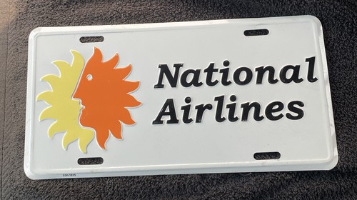Vintage National Airlines Vanity License Plate | eBay
