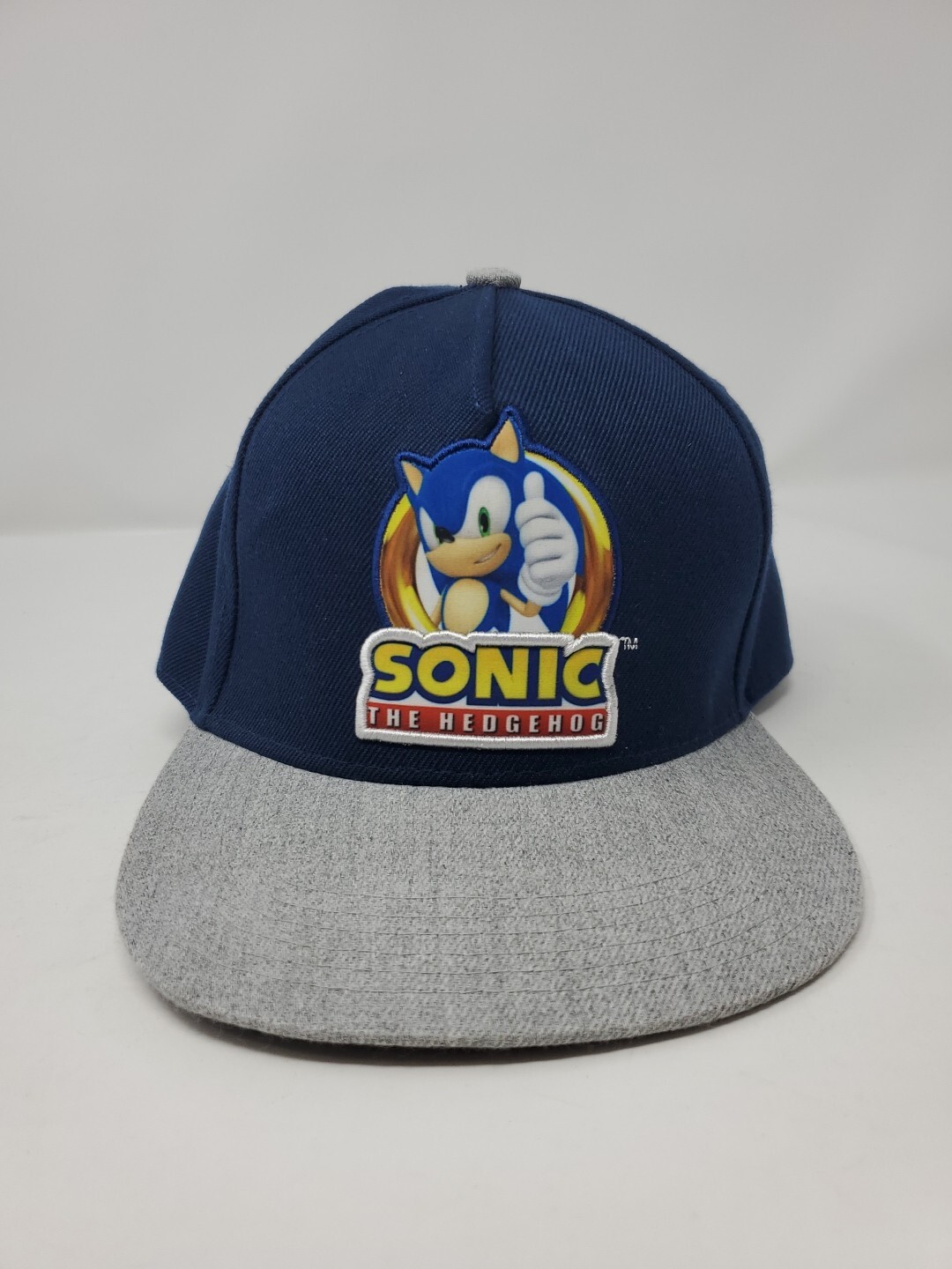 Sonic The Hedgehog Blue & Gray Baseball Cap Hat Adjus… - Gem