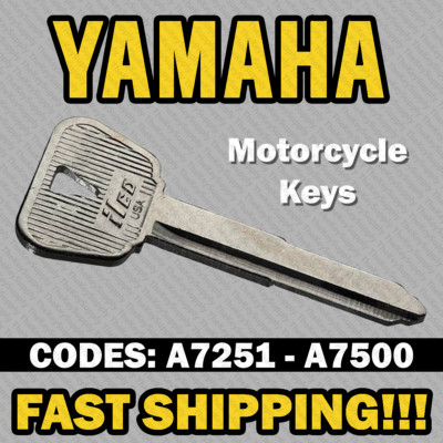 Yamaha Motorcycle Key Cut to Your Code A7251 - A7500 | eBay