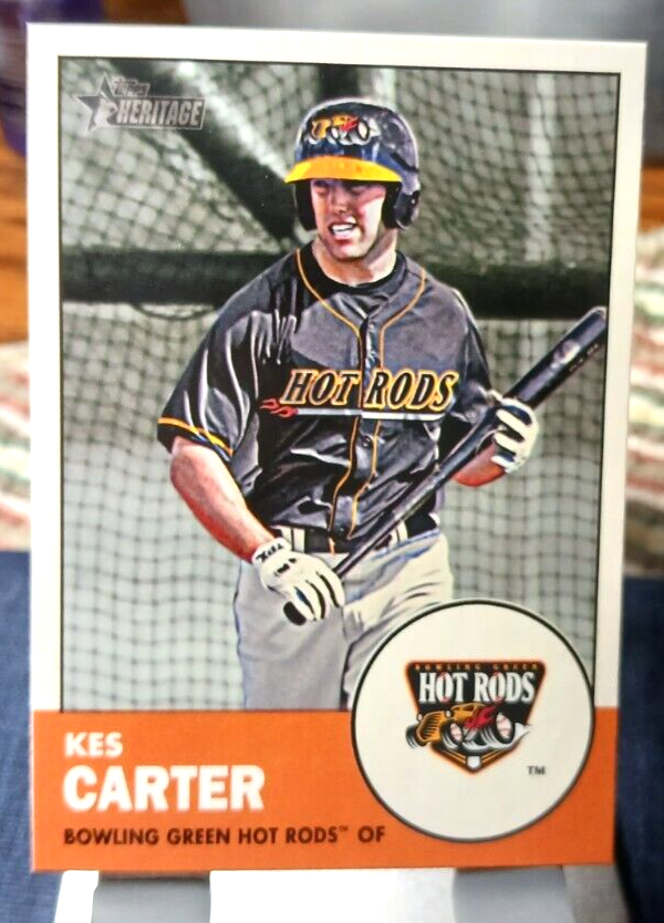 2012 Topps Heritage Minor League Baseball Card of Kes Carter #177 (NM ...