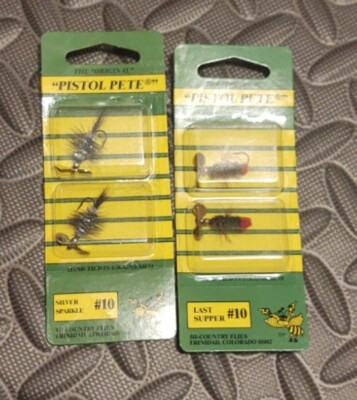 Pistol Pete Hi-Country Fishing Flies, Size 10, Silver Sparkle,Last ...