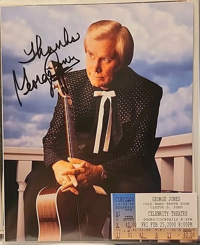 George Jones Autographed 8x10 Photo | eBay