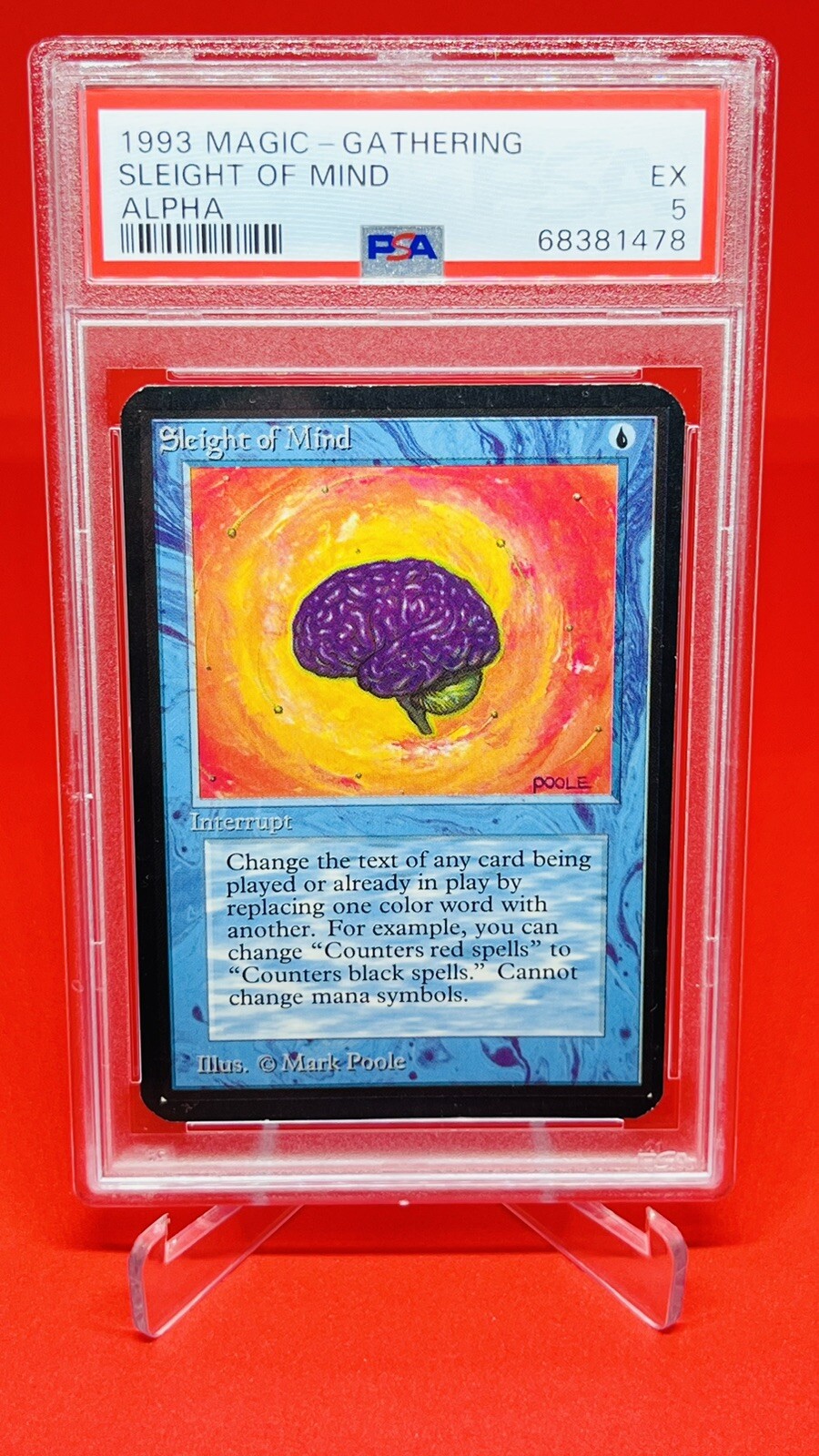 MTG Limited Edition Alpha MTG 1993 Sleight of Mind PSA 5 EX 68381478 | eBay