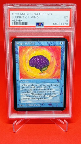 MTG Limited Edition Alpha MTG 1993 Sleight of Mind PSA 5 EX 68381478 | eBay
