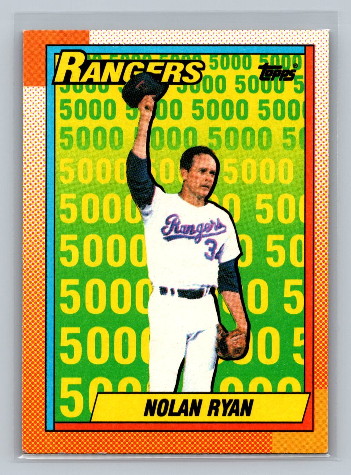 1990 Topps #5 5000K, Nolan Ryan Texas Rangers NM-MT | eBay