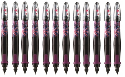 12 X Paper Mate Fountain Pen Ninja Design Blue Cartridge and Eradicator ...