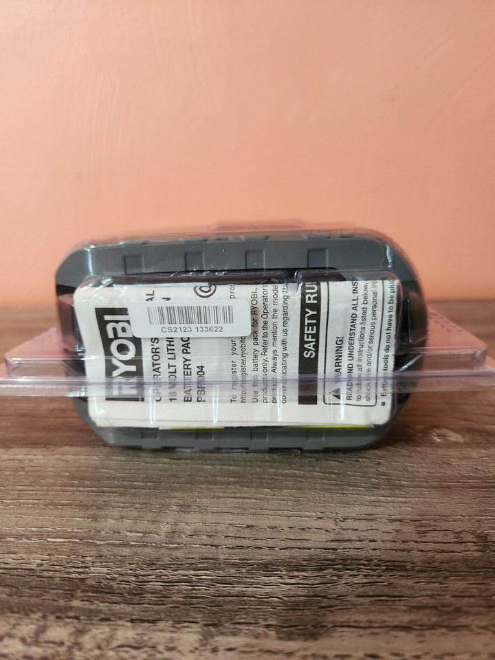 NEW Ryobi One+ 4Ah 18V Lithium-ion HIGH PERFORMANCAE Battery PBP004 ...