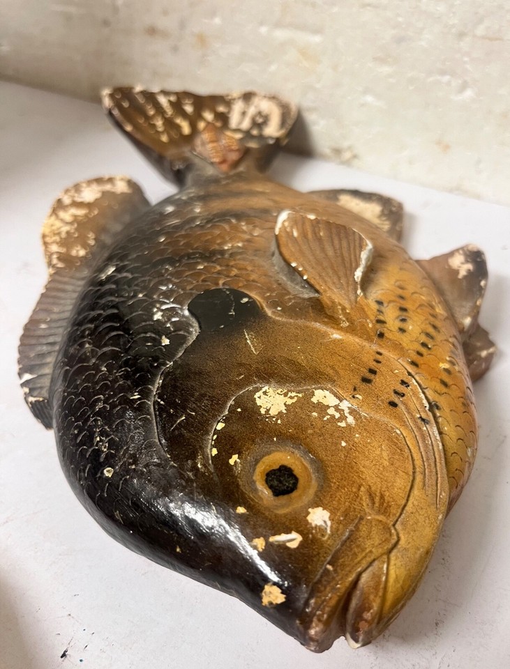 RARE Vintage Grain Belt Beer Chalkware Bluegill Fish 1950's Advertising ...